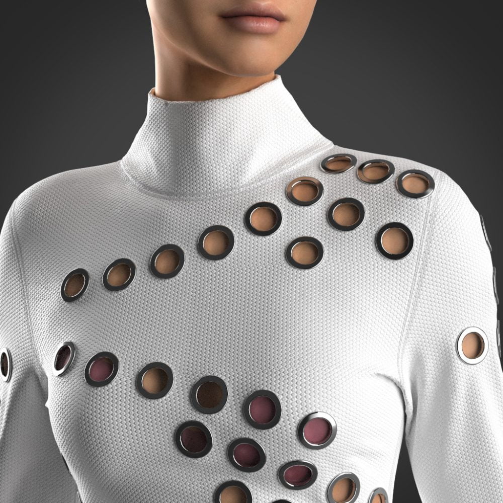 Creating the discs for the hole dress – Free download – Binary Fashion