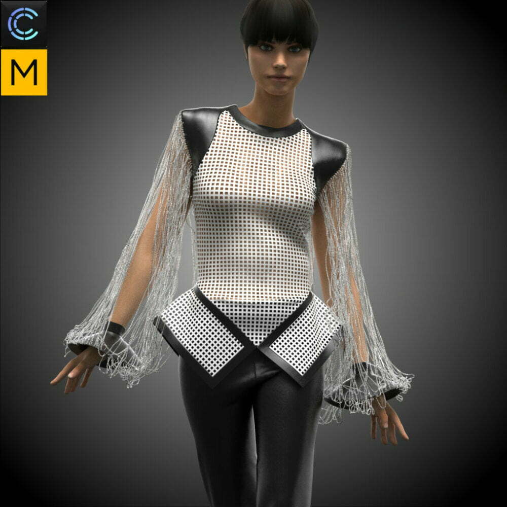 3D Printed Outfit Concept – Binary Fashion